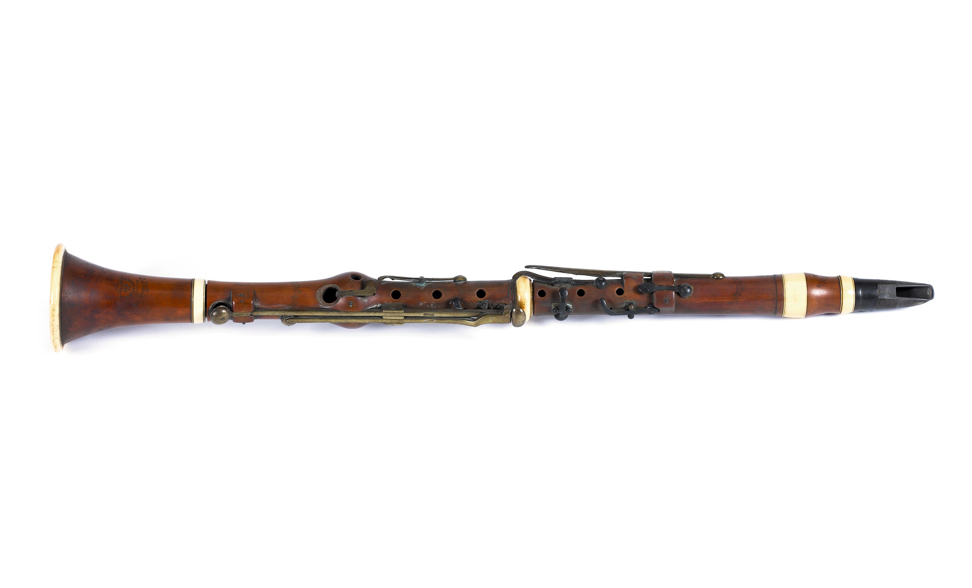 Bonhams : A boxwood & ivory Clarinet by James Wood & Sons, London ...