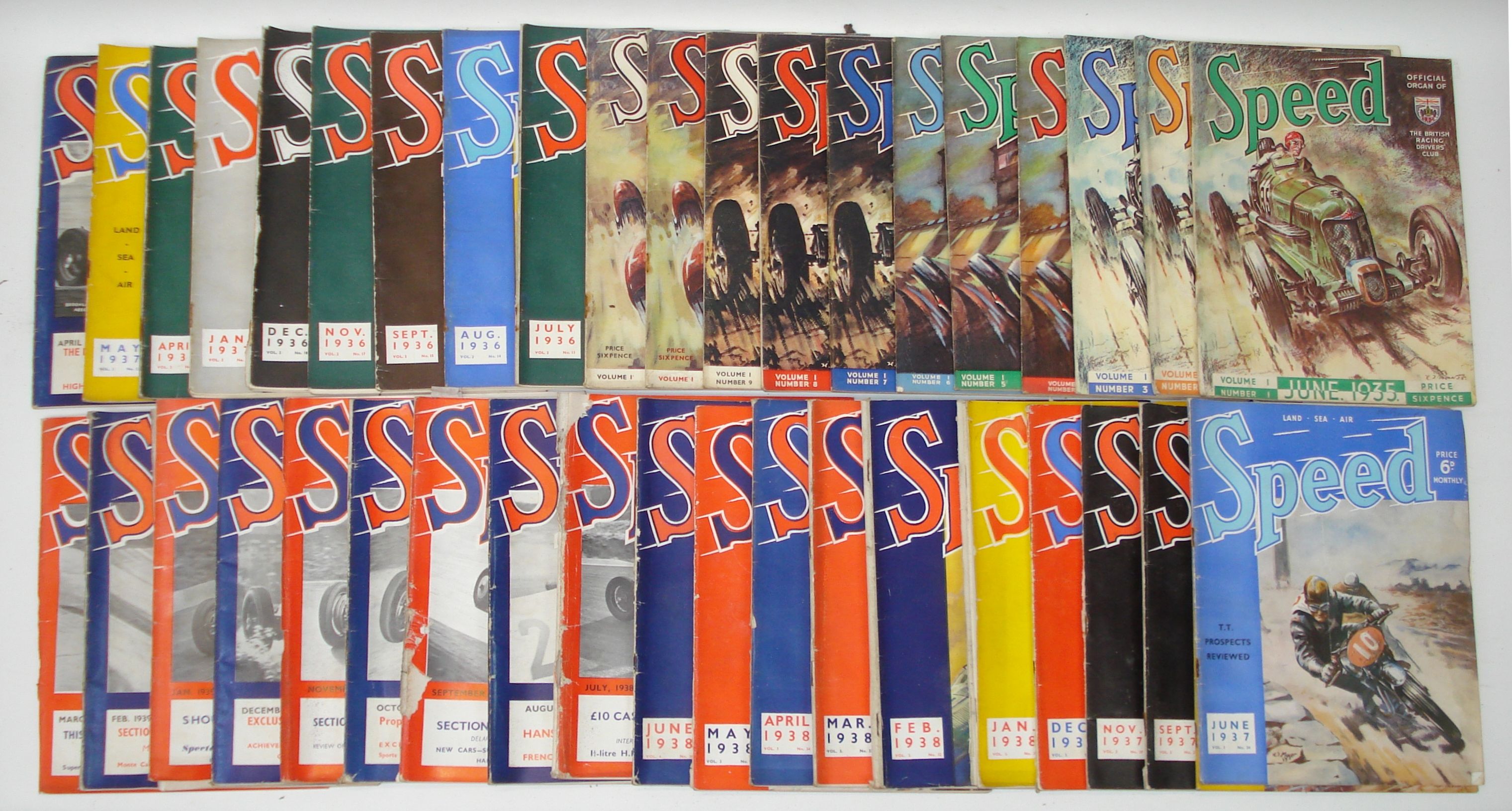 Bonhams Cars : Speed Magazine, loose issues, Vol.1 to Vol.4,