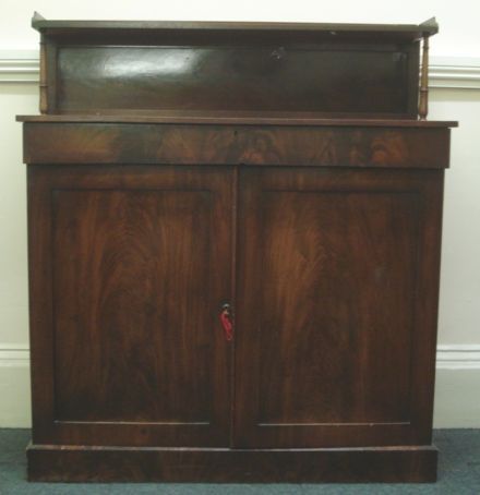 Bonhams : A late Regency mahogany chiffonier, the shelved ...