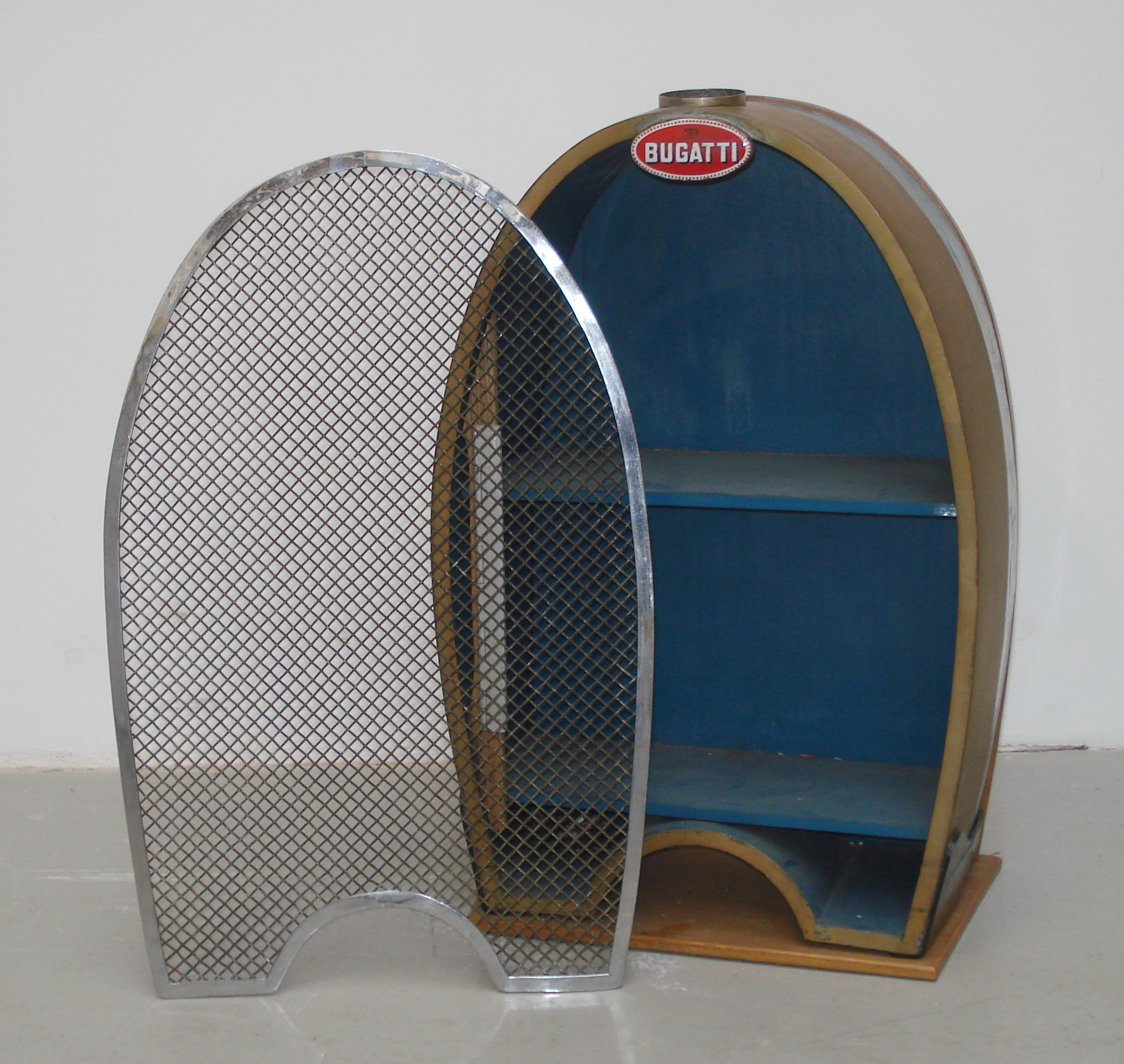 Bonhams Cars : A Bugatti radiator surround, mounted as a cabinet,