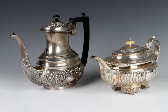Bonhams : A George III teapot, by Soloman Hougham, Solomon Royes and ...