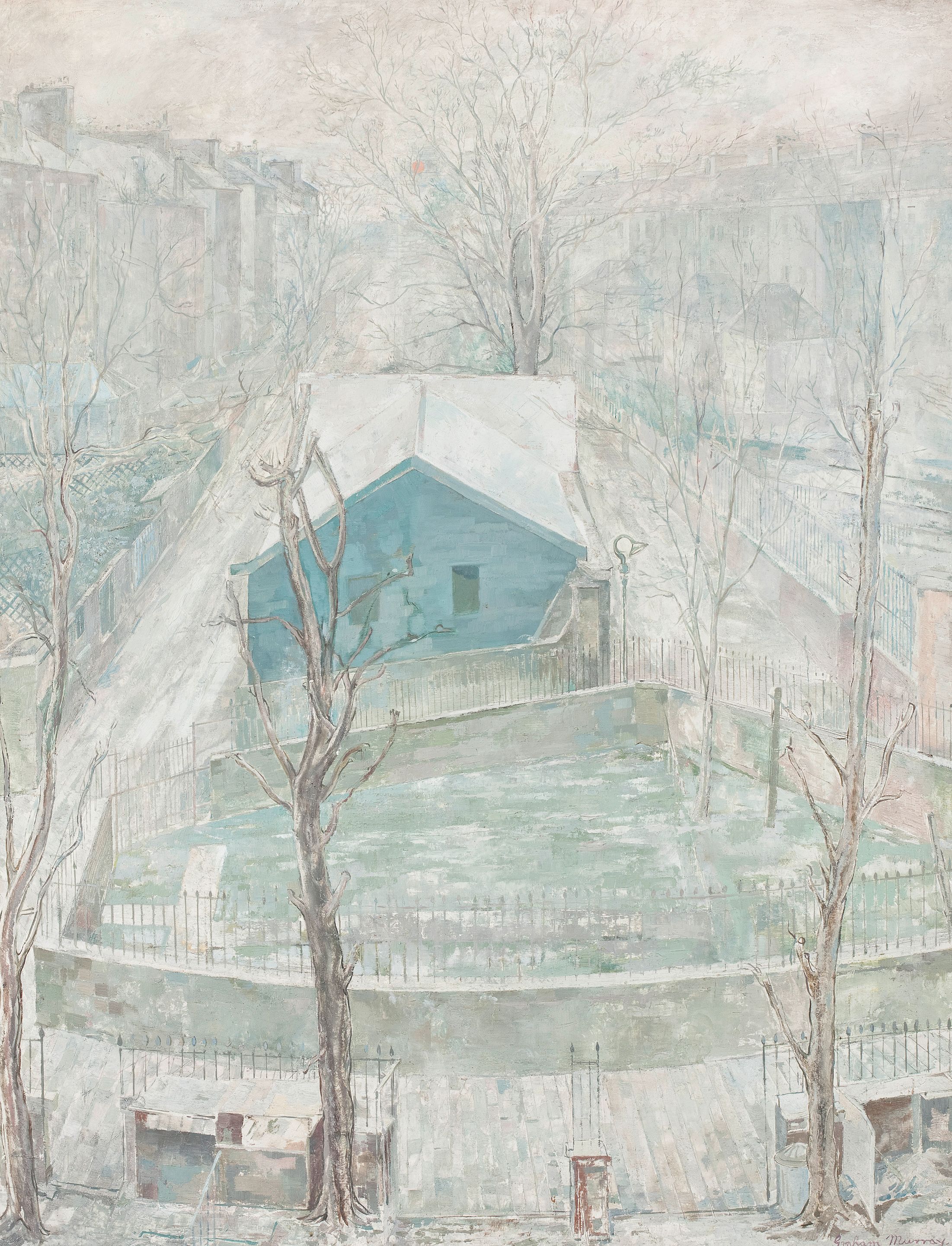 Bonhams : Graham Murray (Scottish, 1907-1987) Tenement Gardens