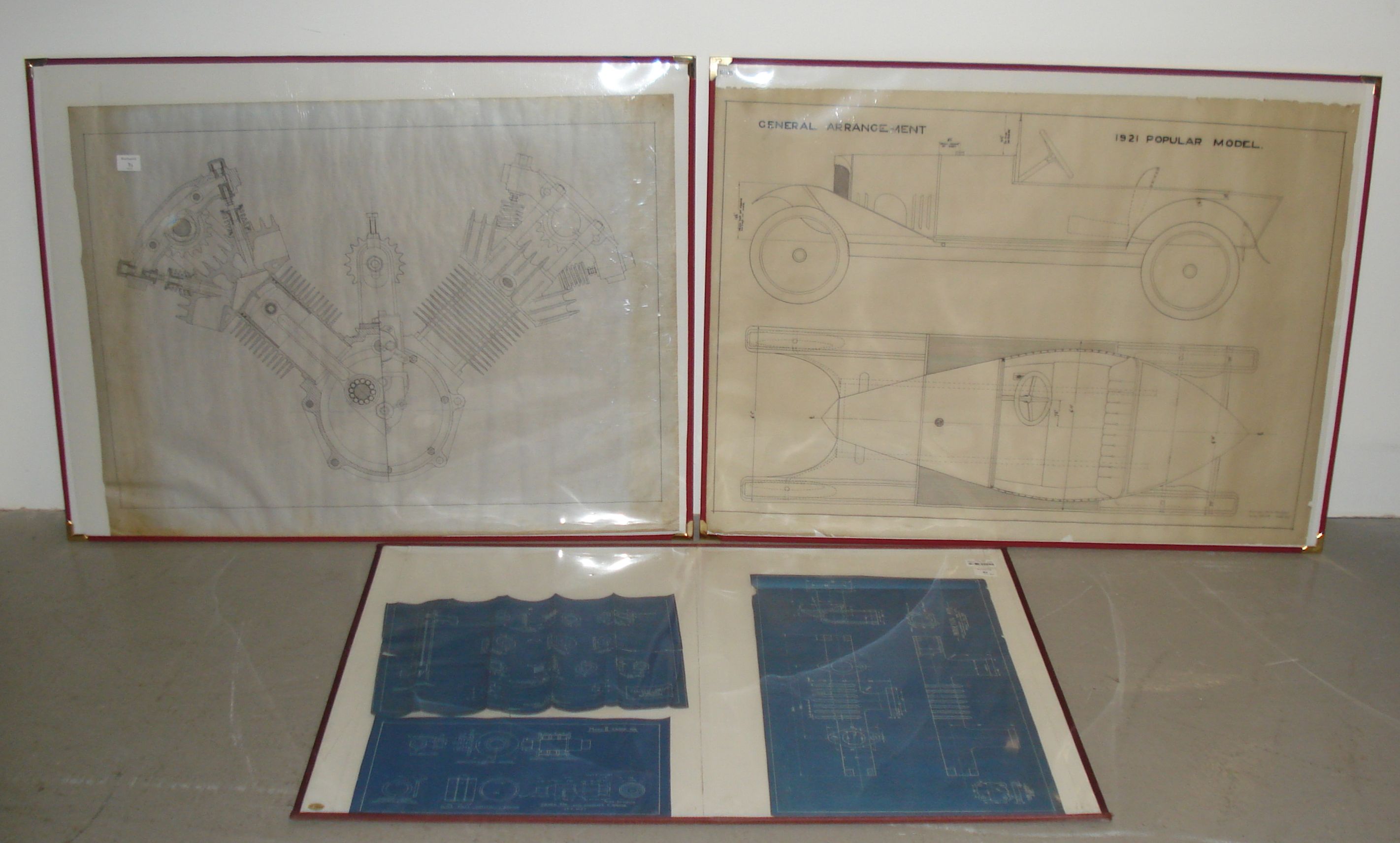 Bonhams Cars : A lot of GN works drawings and blueprints,