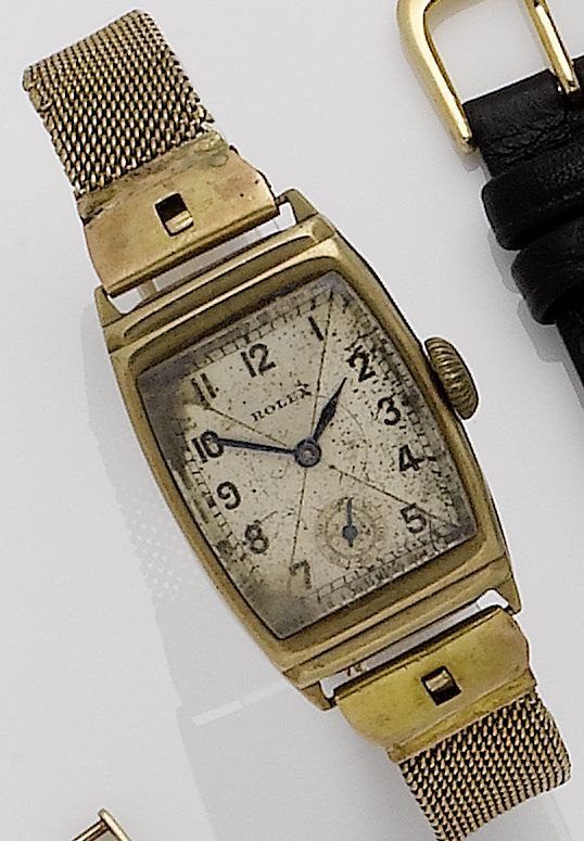 Bonhams : Rolex. A 9ct gold manual wind bracelet watchRef2387, Case No ...