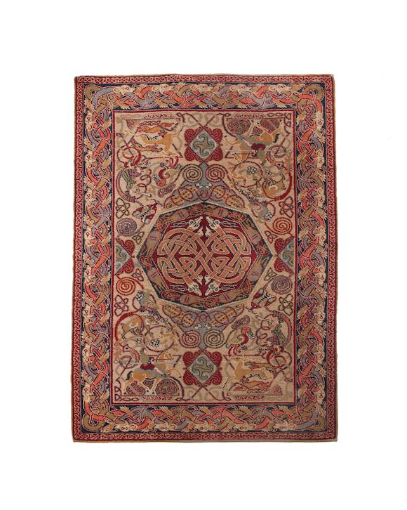 Bonhams : George Bain A Celtic Hunting rug 194cm x 120cm