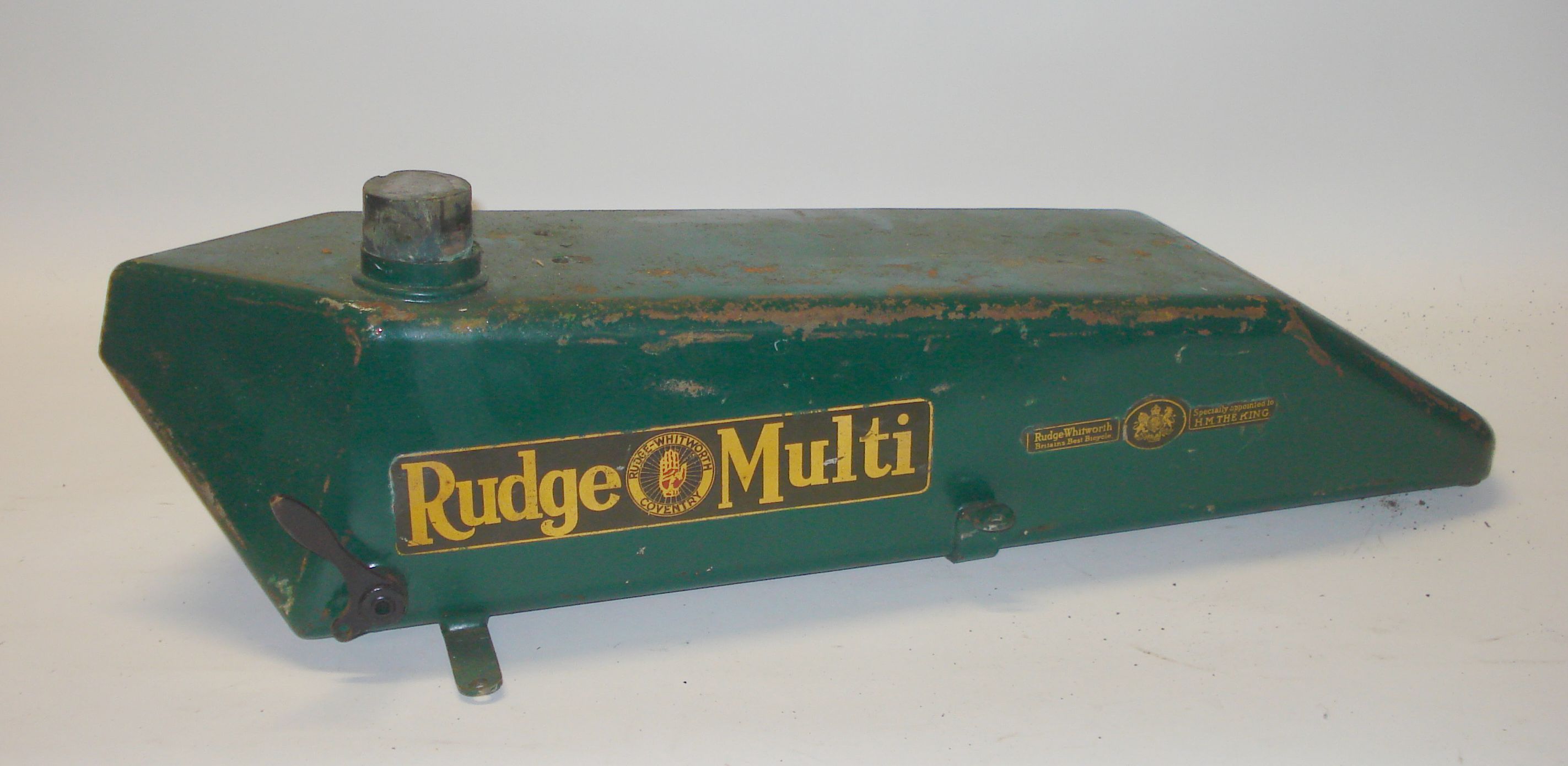 Bonhams Cars : A Rudge Multi flat petrol tank, 1920s,