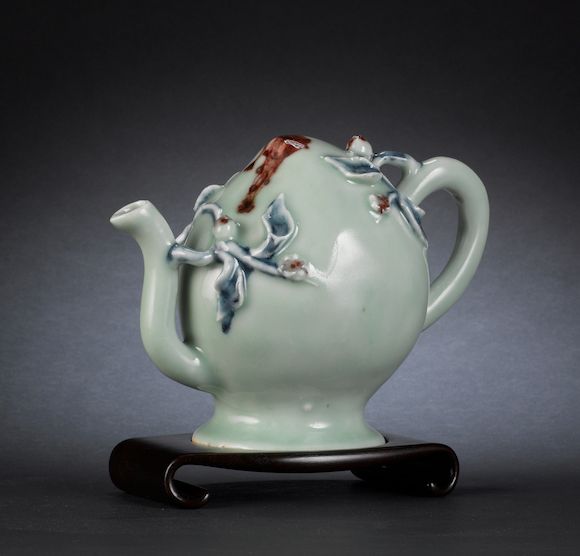 Bonhams : A celadon, 'Cadogan' teapot