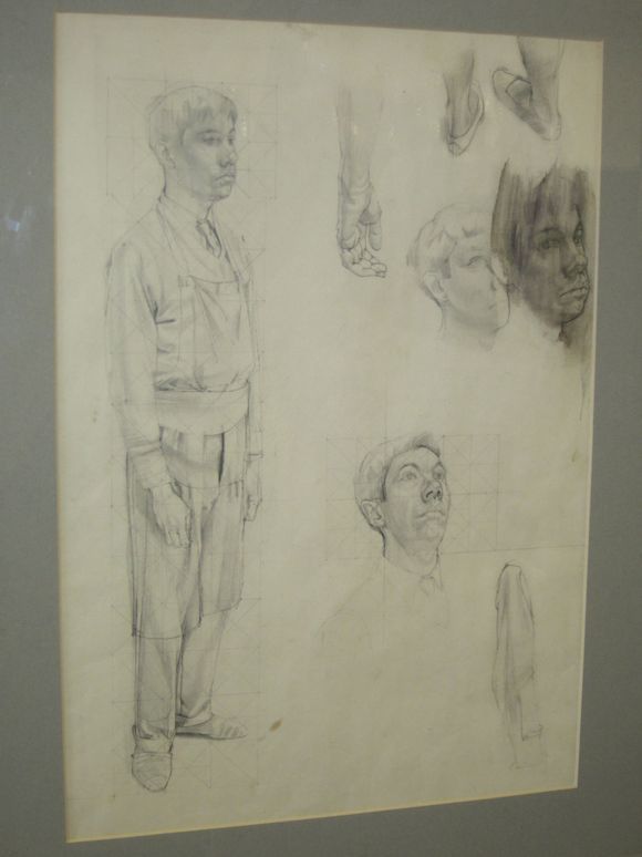 Bonhams : Norman Blamey (British, 1914-2000) 'Spraying the plants'