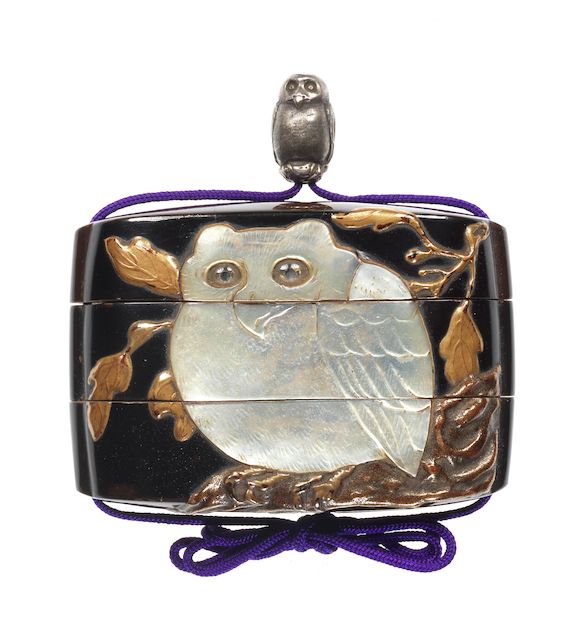 Bonhams : A lacquer two-case inro By Nomura Chohei(sai), 18th century