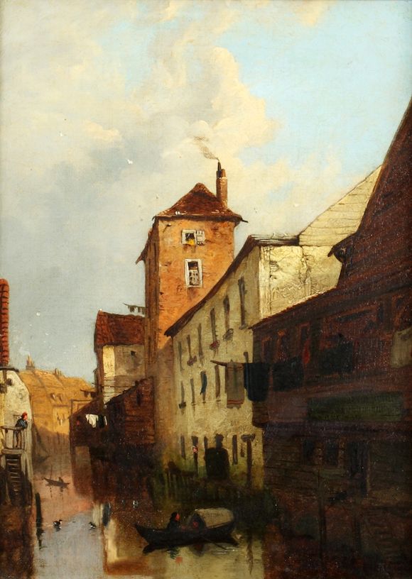 Bonhams : Charles Simms (British) A quiet backwater