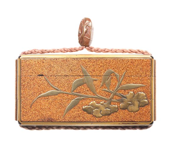 Bonhams : A gold lacquer two-case inro By Koma Kyuhaku, 19th century
