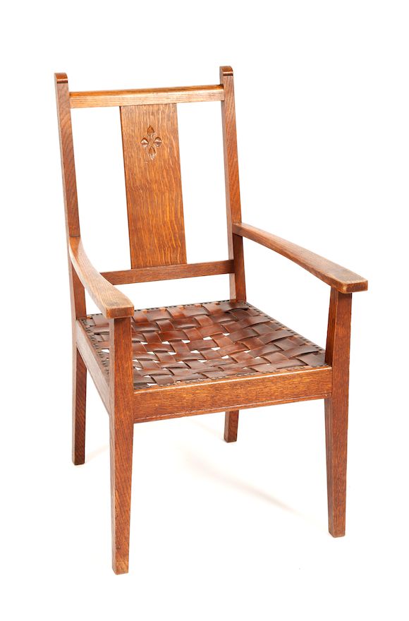 Bonhams : A Simpson oak low elbow chair