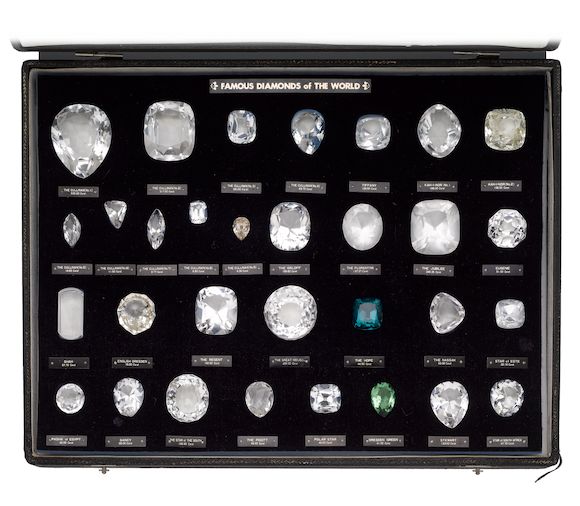 Bonhams : A collection of replicas of historical diamonds (illustrated ...