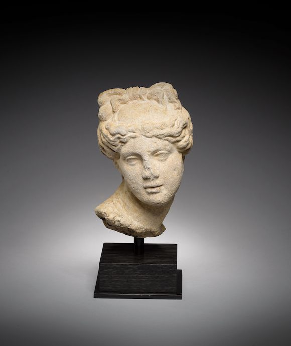 Bonhams : A Roman limestone head of Aphrodite