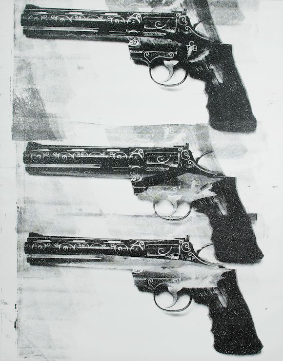 Bonhams : Russell Young (b. 1960) Elvis TCB (Three Guns) 2010 signed ...