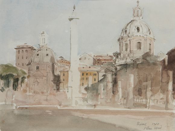 Bonhams : John Stanton Ward, RA (British, 1917-2007) Rome, 1960