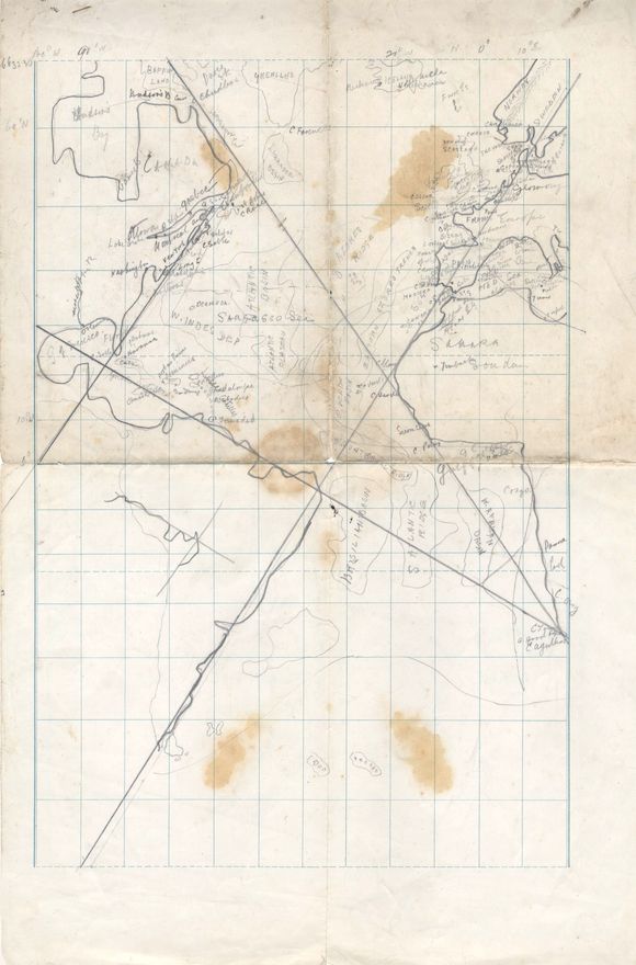 Bonhams : BOWERS (HENRY ROBERTSON) Manuscript hydrographic map drawn by ...