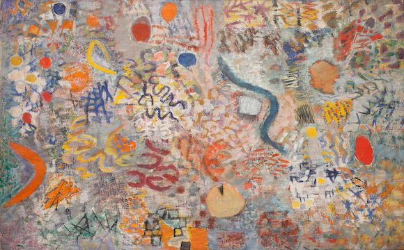 Bonhams : Lutka Pink (French, born 1916) Abstract composition