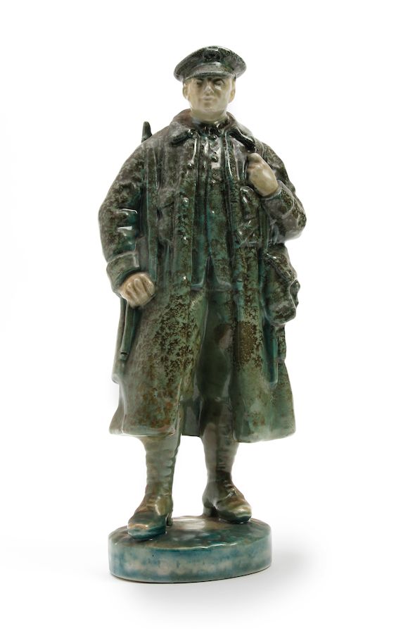 Bonhams : Burslem Items A Doulton Burslem Titanian Ware figure, circa ...