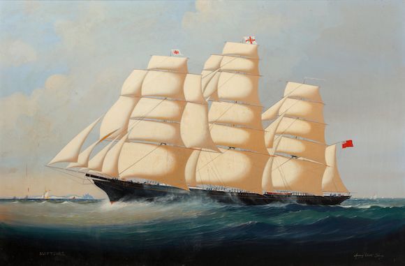 Bonhams : Anthony Elliott Skuse, 19th Century 'Clipper ship "Swiftsure ...