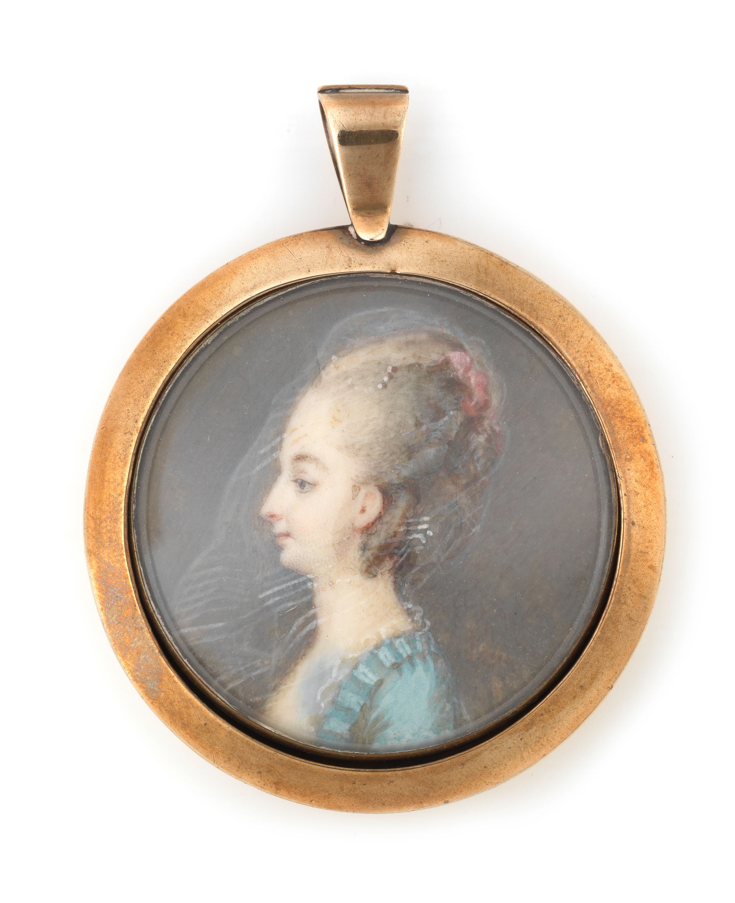 Bonhams : French School, late 18th Century A Lady in profile to the ...