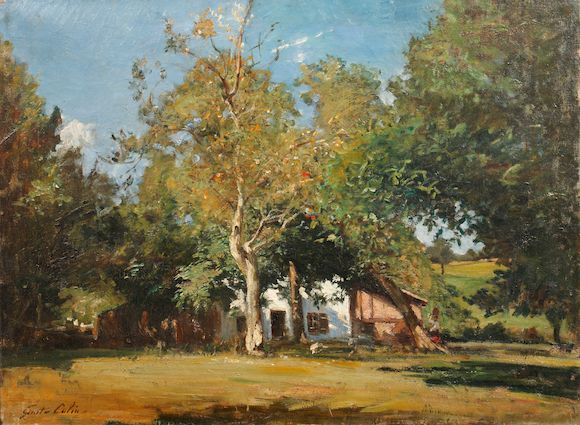 Bonhams : Gustave Henri Colin (French, 1828-1910) Landscape with ...