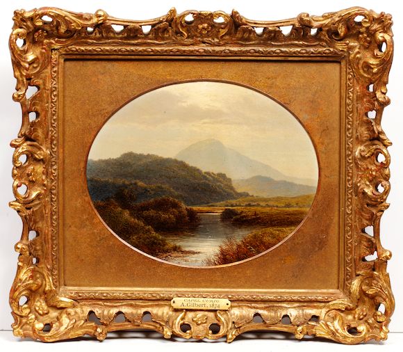 Bonhams : Arthur Gilbert (British, 1819-1895) 'Night - looking into ...