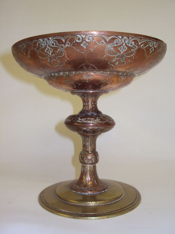 Bonhams : A copper and brass chalice