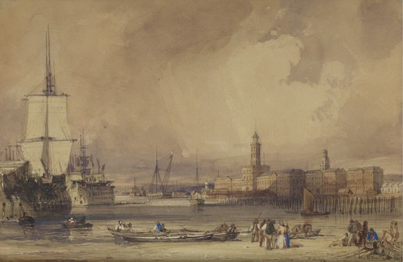 Bonhams : William Callow, RWS (British, 1812-1908) A view across ...