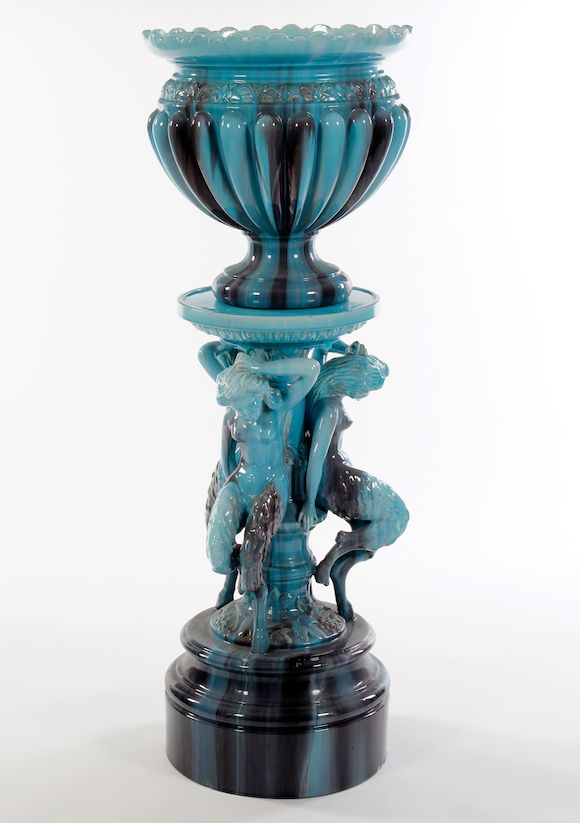 Bonhams : A large Jérôme Massier style jardinière and stand Early 20th ...