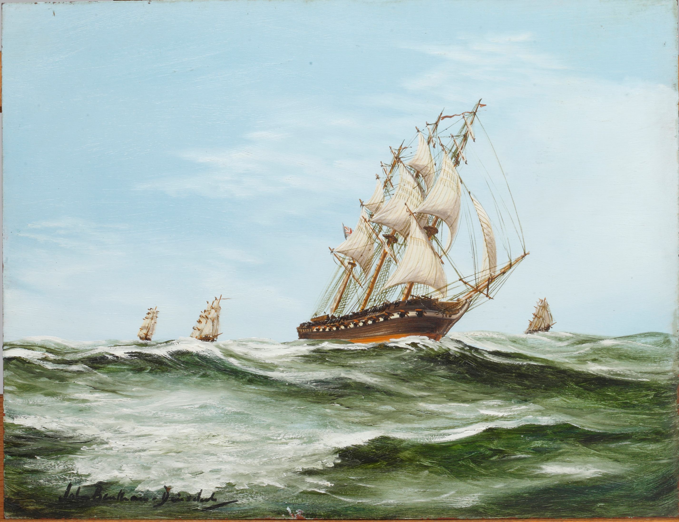 Bonhams : John Bentham-Dinsdale (British, born 1927) The Frigate ...