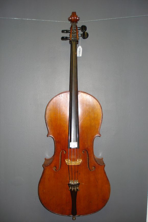 Bonhams : A small sized Mittenwald Cello, circa 1900 (2)
