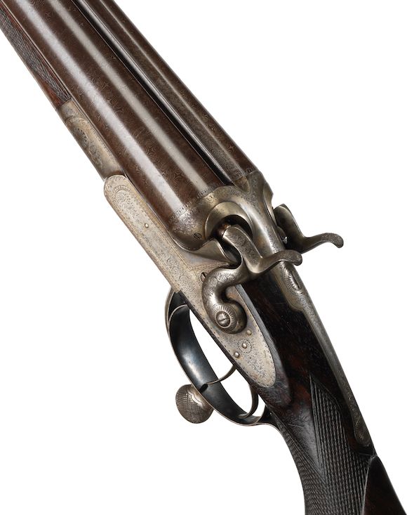 Bonhams : A fine 8-bore (3in) '3rd Quality' sidelock hammer wild ...