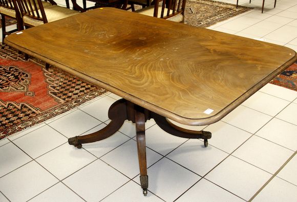 Bonhams : A George 111 mahogany centre pedestal table