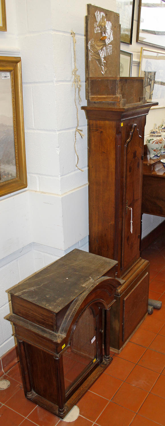 Bonhams An Early 19th Century Oak Longcase Clock With Brass Dial