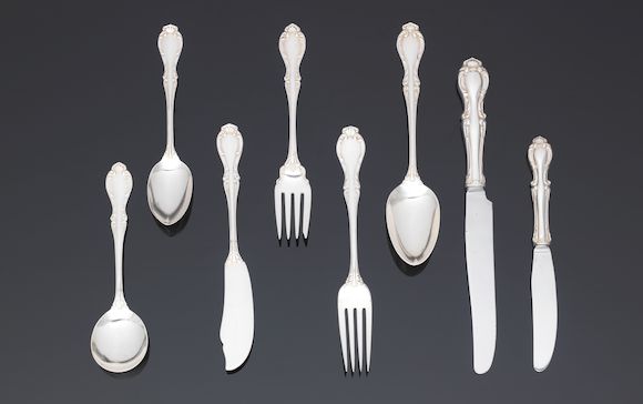 Bonhams : A Canadian metalware table service of flatware and cutlery ...