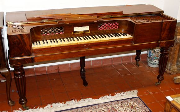 Bonhams : A John Broadwood and Sons mahogany square piano