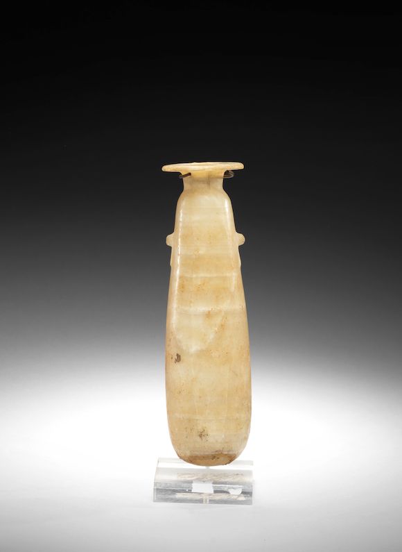 Bonhams : An Egyptian alabaster alabastron