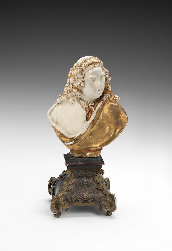 Bonhams : A Staffordshire bust of Handel attributed to Ralph Wood II ...