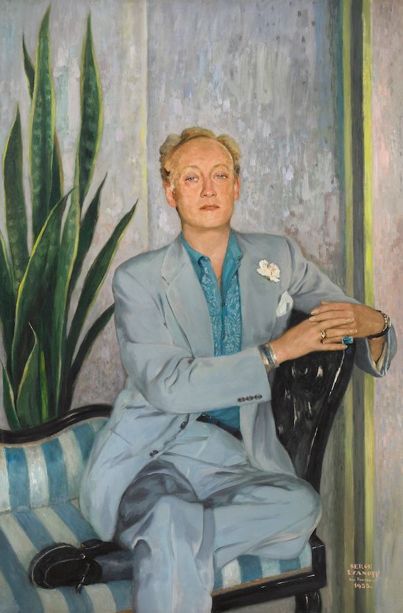 Bonhams : Serge Ivanoff (Russian, 1893-1983) Portrait of Georges de ...