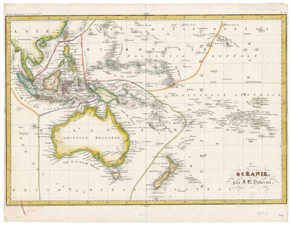 Bonhams : AUSTRALIA and THE PACIFIC BOWEN (THOMAS) Chart of the Track ...