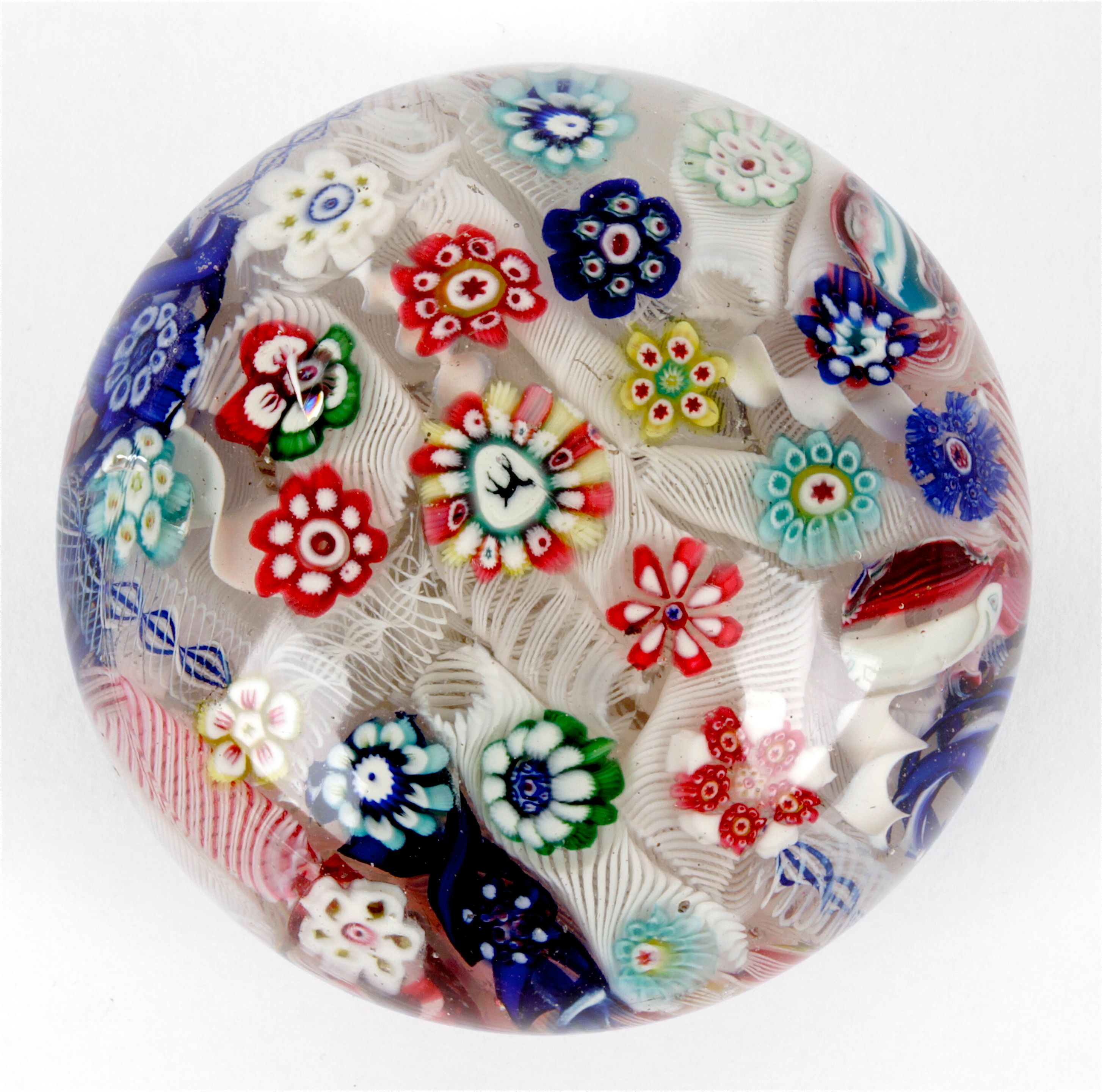 Bonhams : A Bohemian spaced millefiori paperweight, mid 19th century