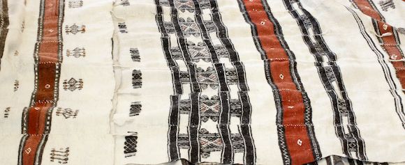 Bonhams : Two flatweave Fulani khasa blankets From Niger/Mali, traded ...
