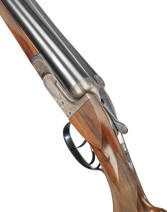 Bonhams : A fine .458 (Lott) boxlock ejector rifle by Aug. Lebeau ...