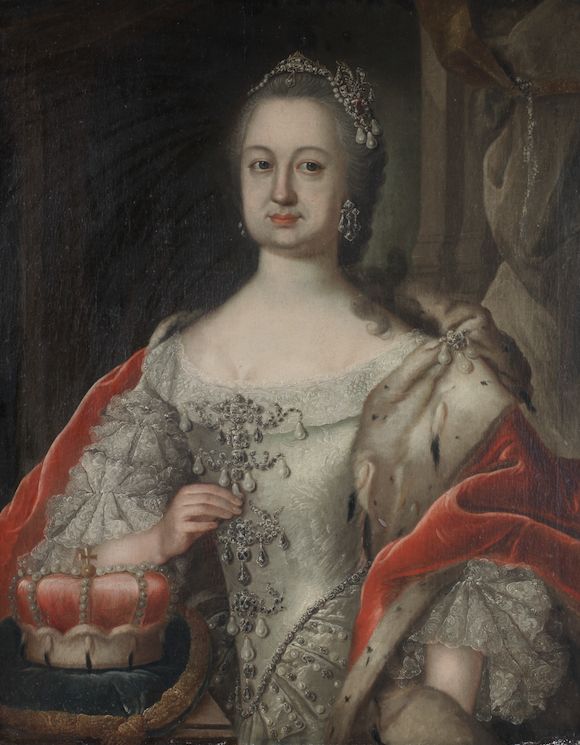 Bonhams : Georg Engelhardt Schröder (Stockholm 1684-1750) Portrait of ...