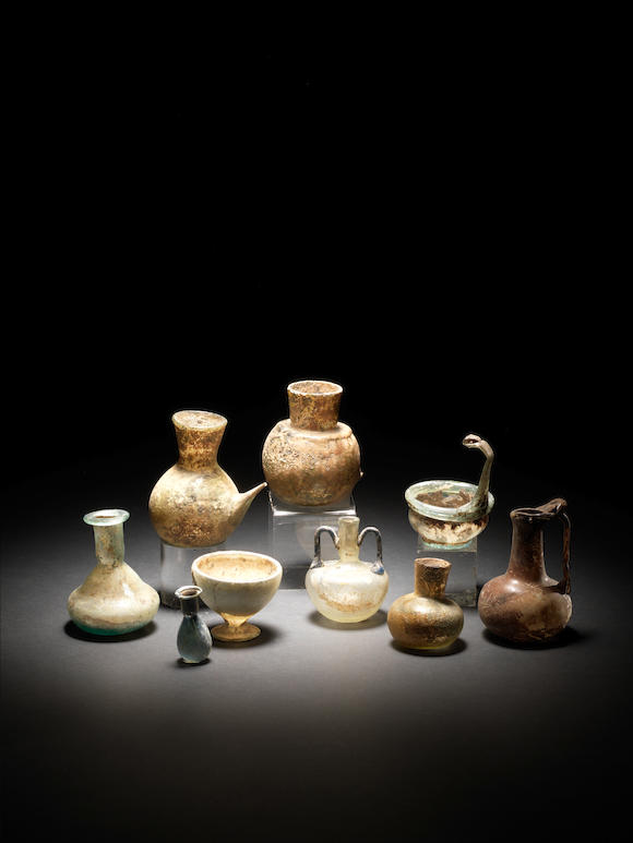 Bonhams A Group Of Miniature Glass Vessels 9