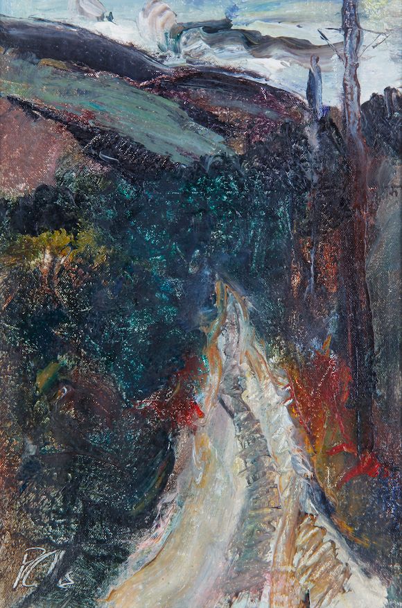 Bonhams : Peter Collis R.H.A. (Irish, born 1929) 'Farm Track down to ...