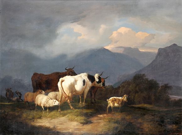 Bonhams : Robert Eberle (German, 1815-1860) Before the Tempest