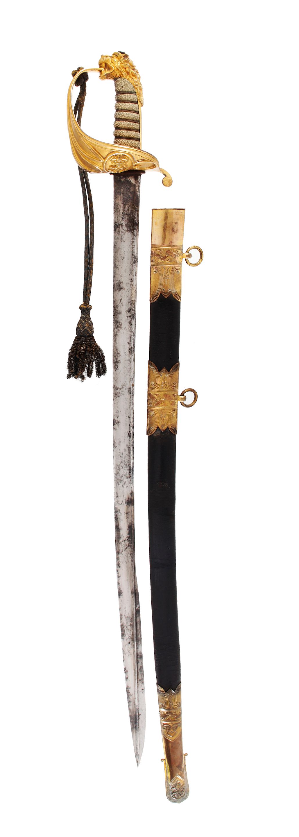 Bonhams : An 1827 Pattern Naval Sword for an Officer of Flag Rank