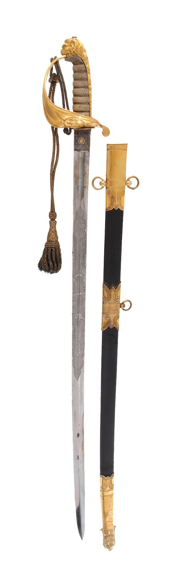 Bonhams : A Rare 1827 Pattern Naval Officer's Sword of The Royal ...